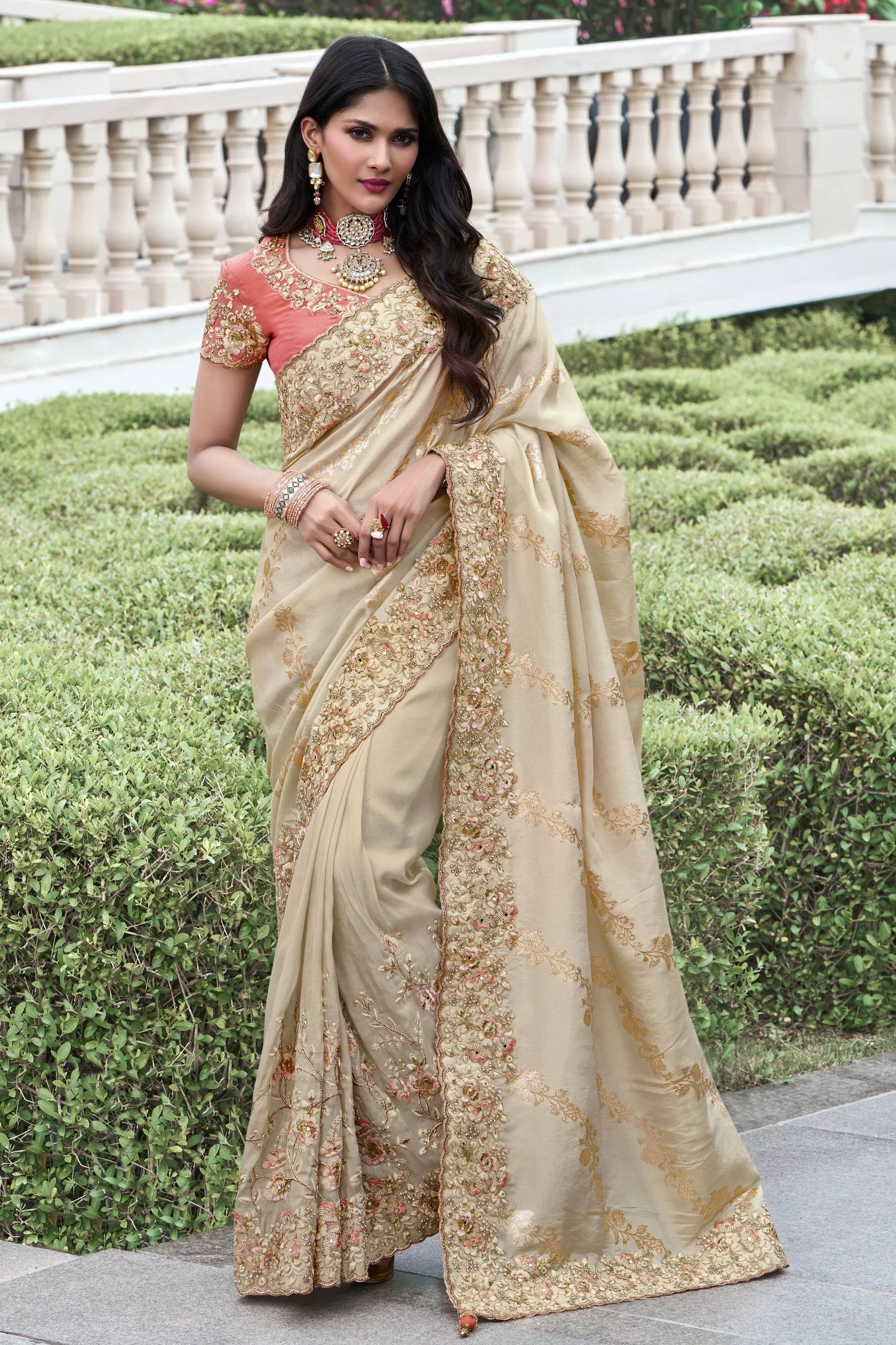 Tissue Sarees - Elegant Pure, Soft & Designer Tissue Sarees Online ...