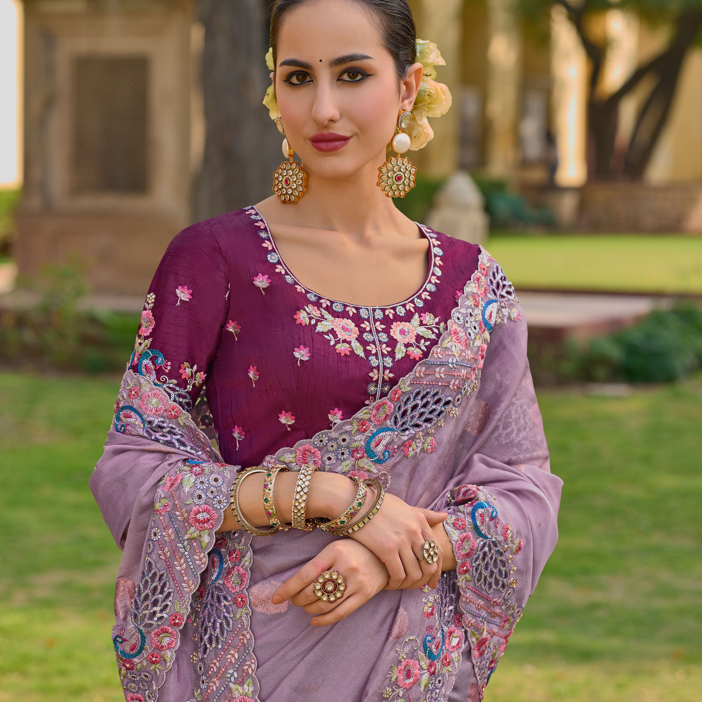 Heavy Work Sarees for Wedding | Bridal & Stone Work Sarees Collection ...