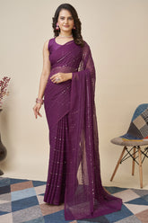 Wine Colour Sarees Online | Wine Color Saree Collection - Saree Buta