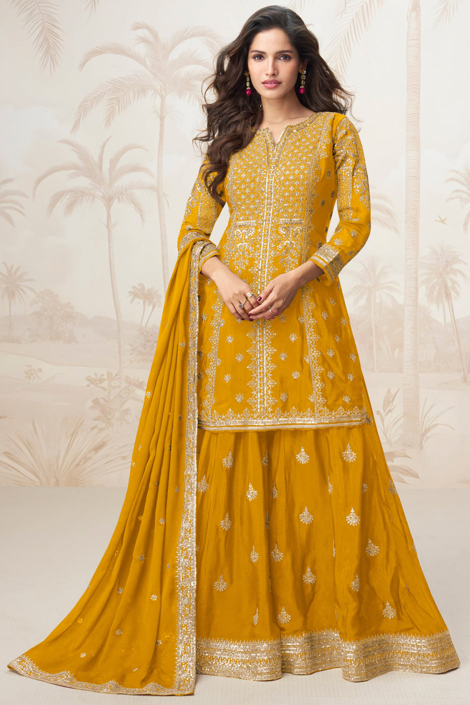 Silk Sharara Suits for Wedding & Festive Wear | Designer Collection ...